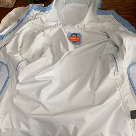 Merrell | Jackets & Coats | Merrell Womens Light Blue White Optishell ...